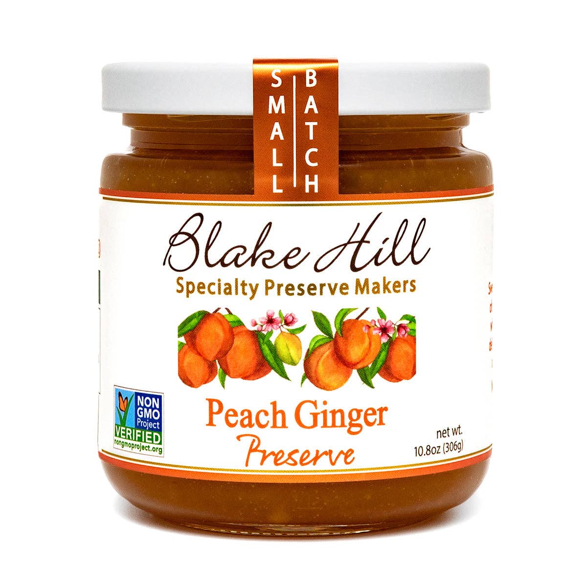 Jam - Peach Ginger Preserve 10.8oz – Point Loma Tea